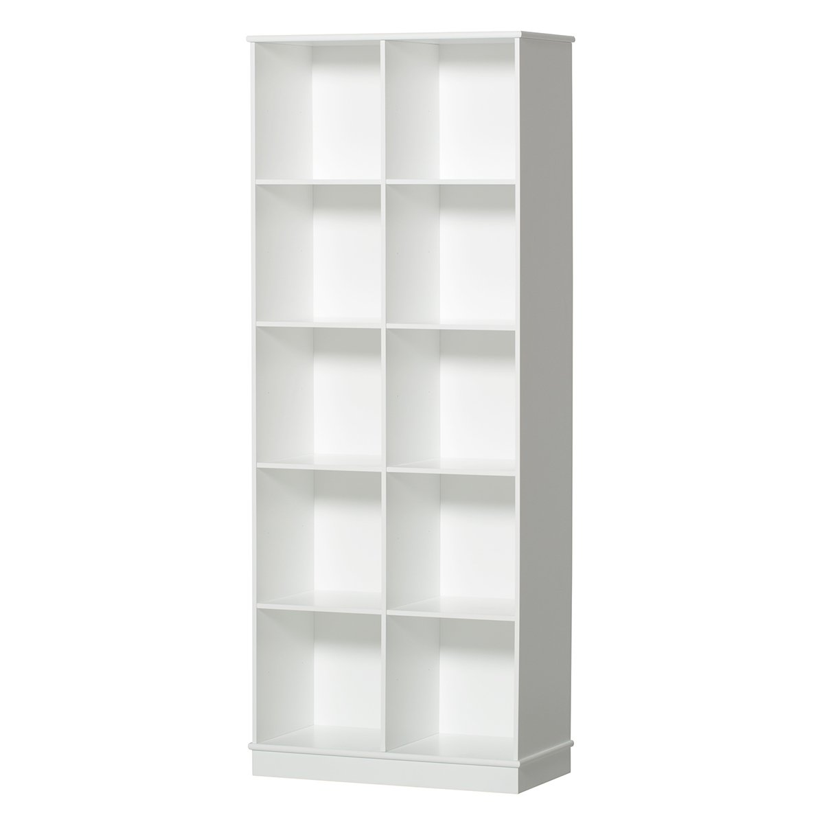 Wood shelving unit 2x5 vertical with base | Oliver Furniture – The ...